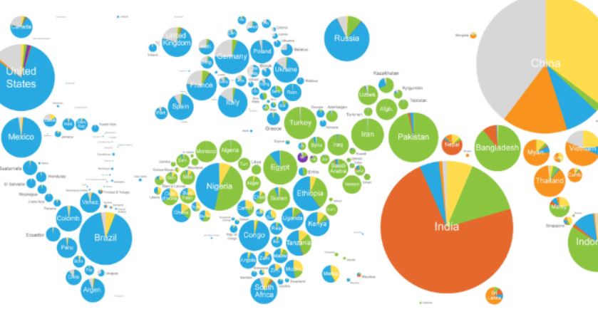 These are all the world's major religions in one map - COMMA Network